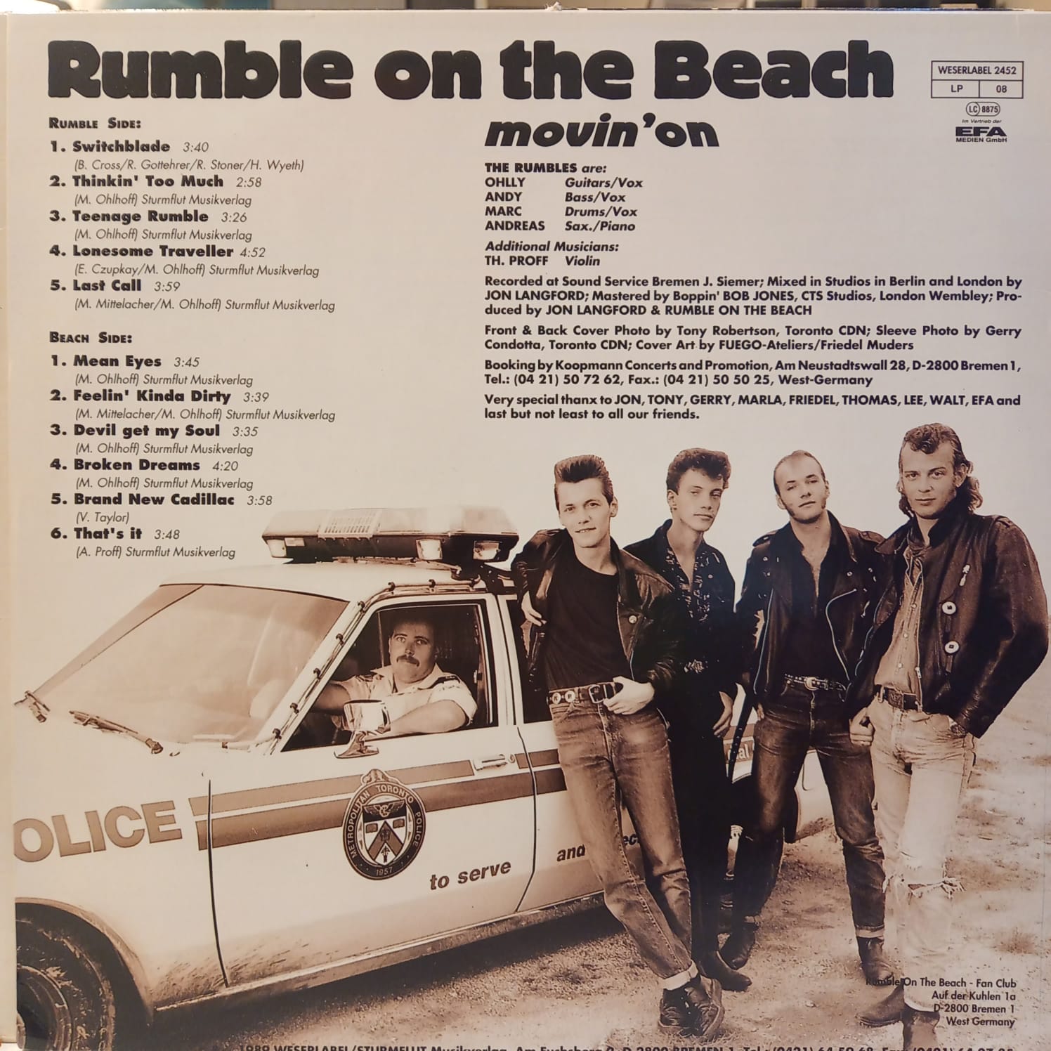 RUMBLE ON THE BEACH – MOVIN’ ON – KONTRA RECORD STORE